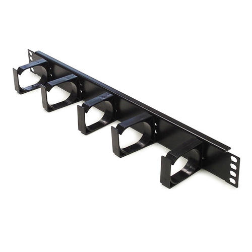 1U 19-Inch Rackmount Cable Management Panel, 5 D-Rings