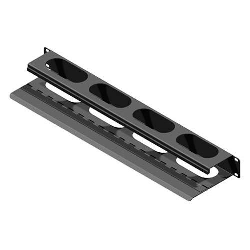 Hammond 1U 19 inch Rackmount Cable Management Panel, Hinged Type
