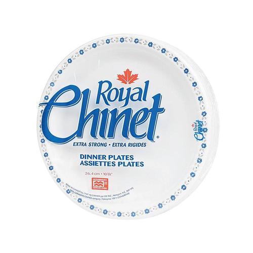 Royal Chinet® Disposable Dinner Plates, 10-3/8", Package of 15