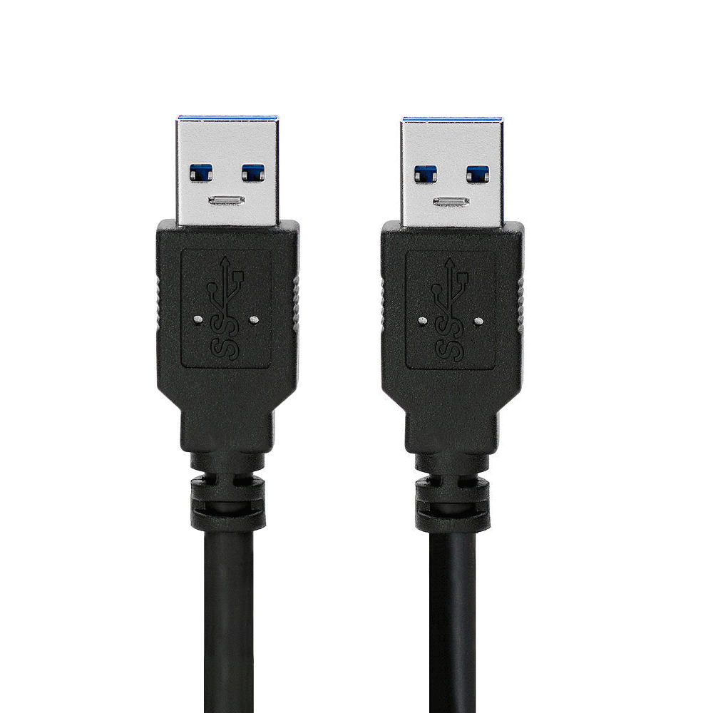 High Quality USB 3.0 A Male to A Male Cable - Black - 3ft - PrimeCables®