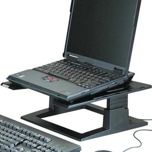 3M™ LX500 Adjustable Notebook Riser, Black - 13" x 13" x 4" 717207
