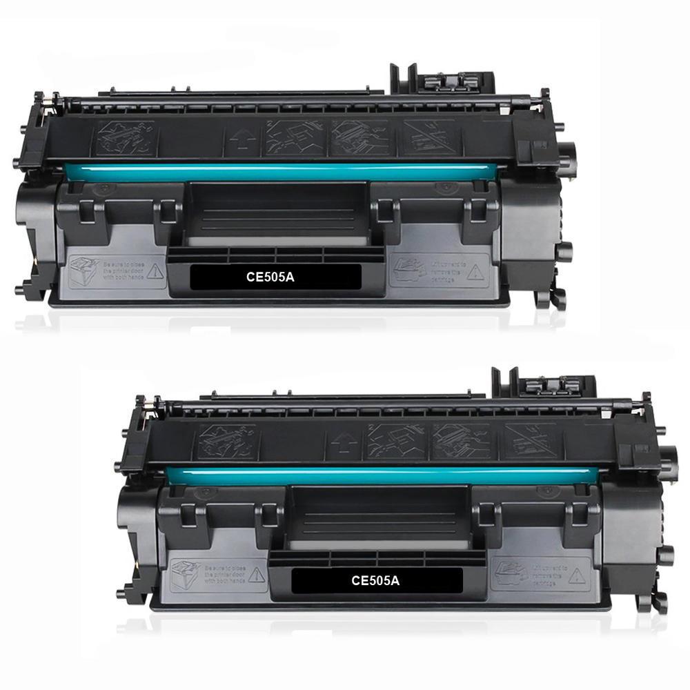 HP 05A (CE505A) Black Toner Cartridge - Economical Box, 2/Pack