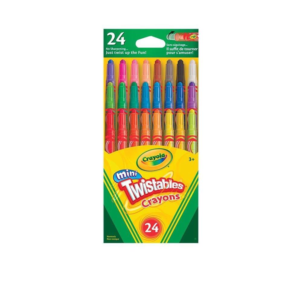 Crayola® Mini-Twistables Wax Crayons, 24 colors 724658