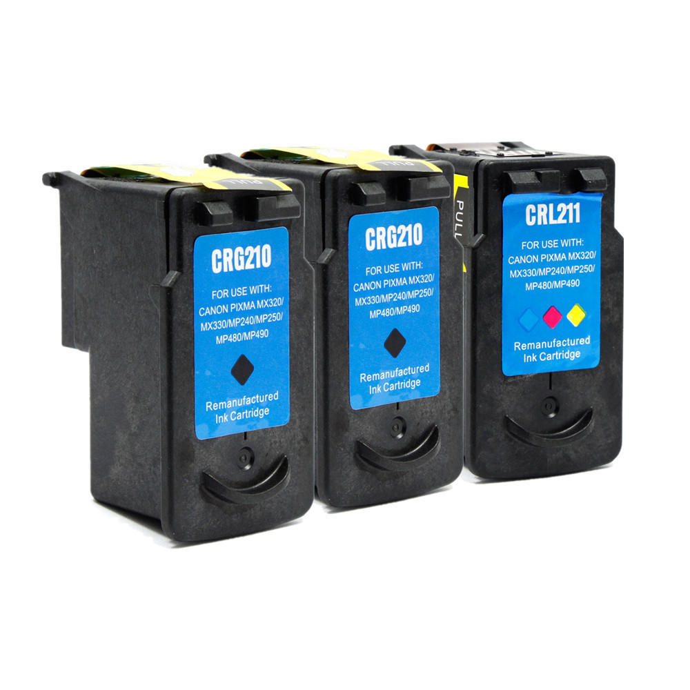 Canon PG-210 CL-211 Remanufactured Ink Cartridge Combo