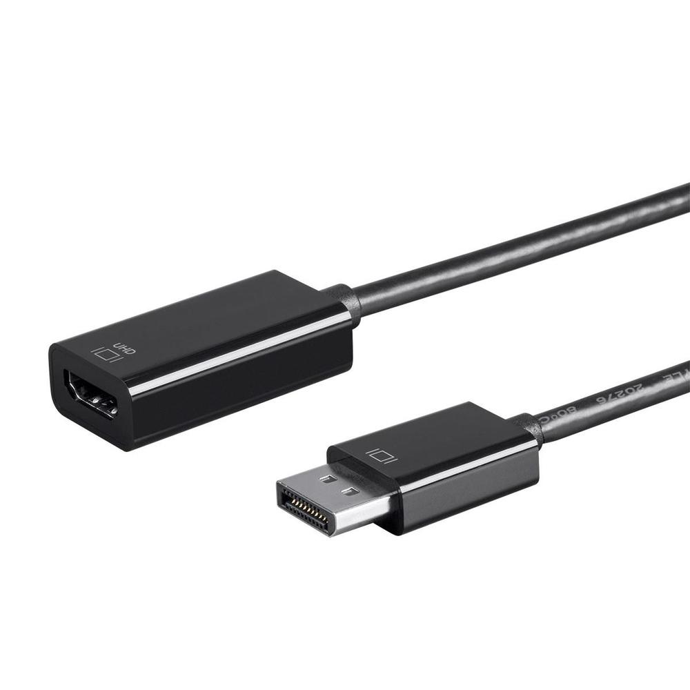 DisplayPort 1.2a to 4K at 60Hz HDMI Active UHD Adapter, Black - Monoprice®