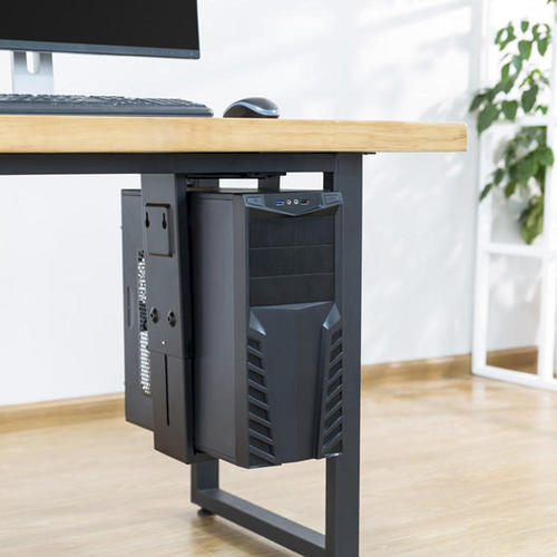 Adjustable CPU Stand for Under Desk or Wall - PrimeCables