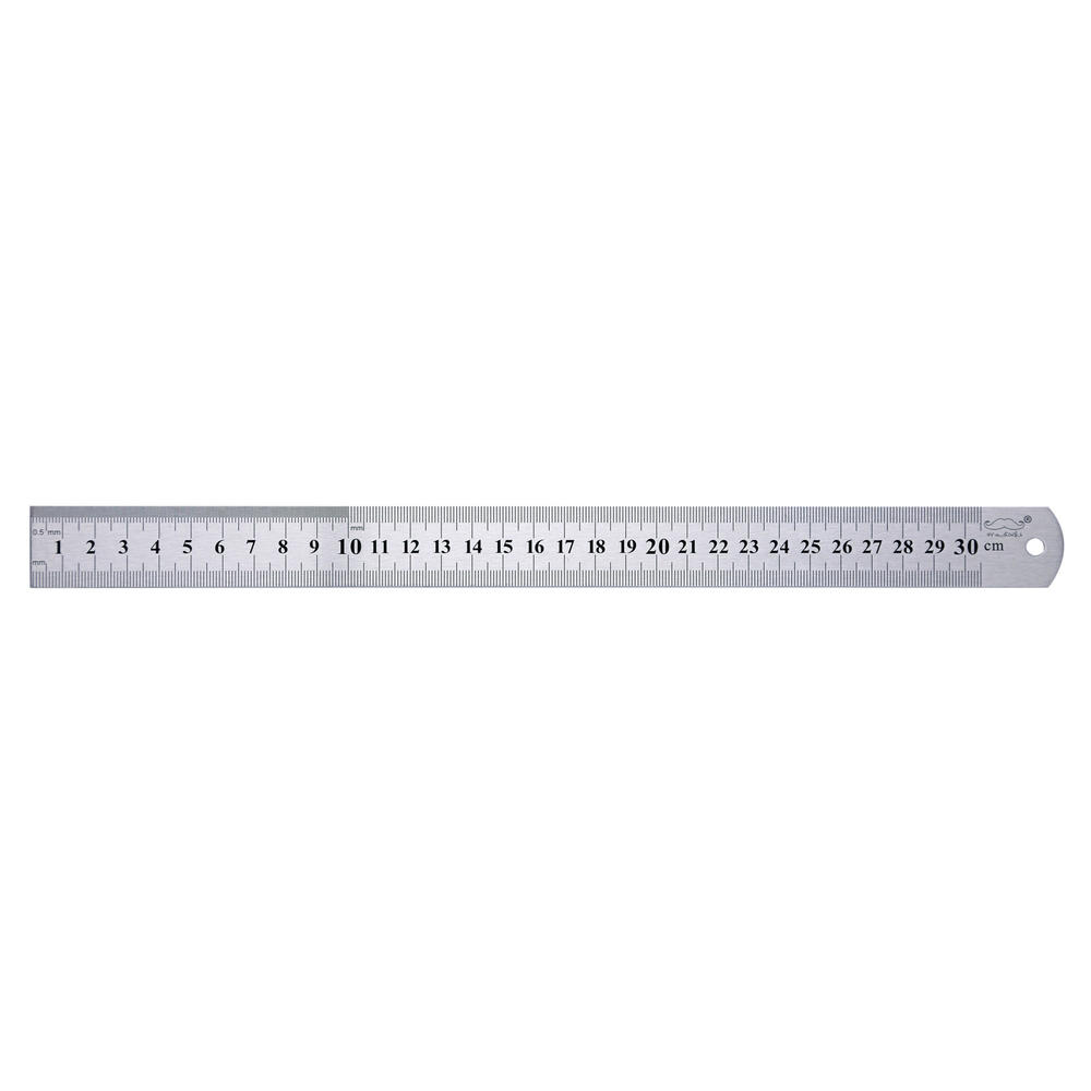 Stainless Steel Straight Ruler, 30cm