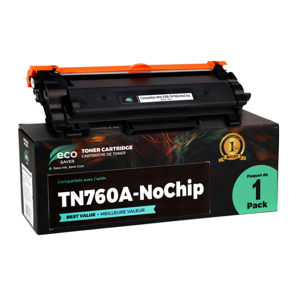 Brother TN760 High-Yield Toner - Compatible, 2 Packs