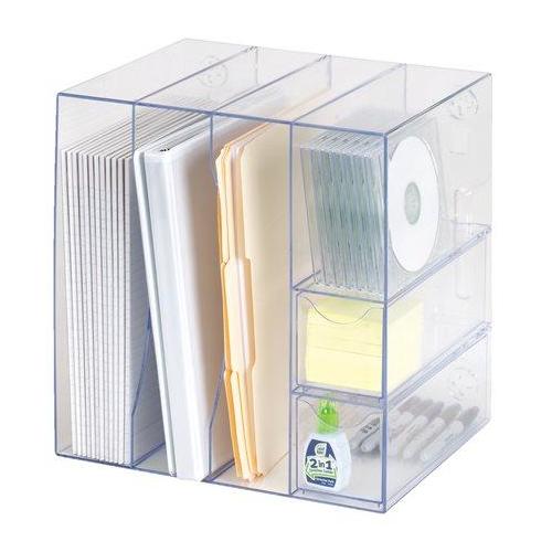 Rubbermaid Organizer Desk, Optimizers 4-Way Organizer with Drawers