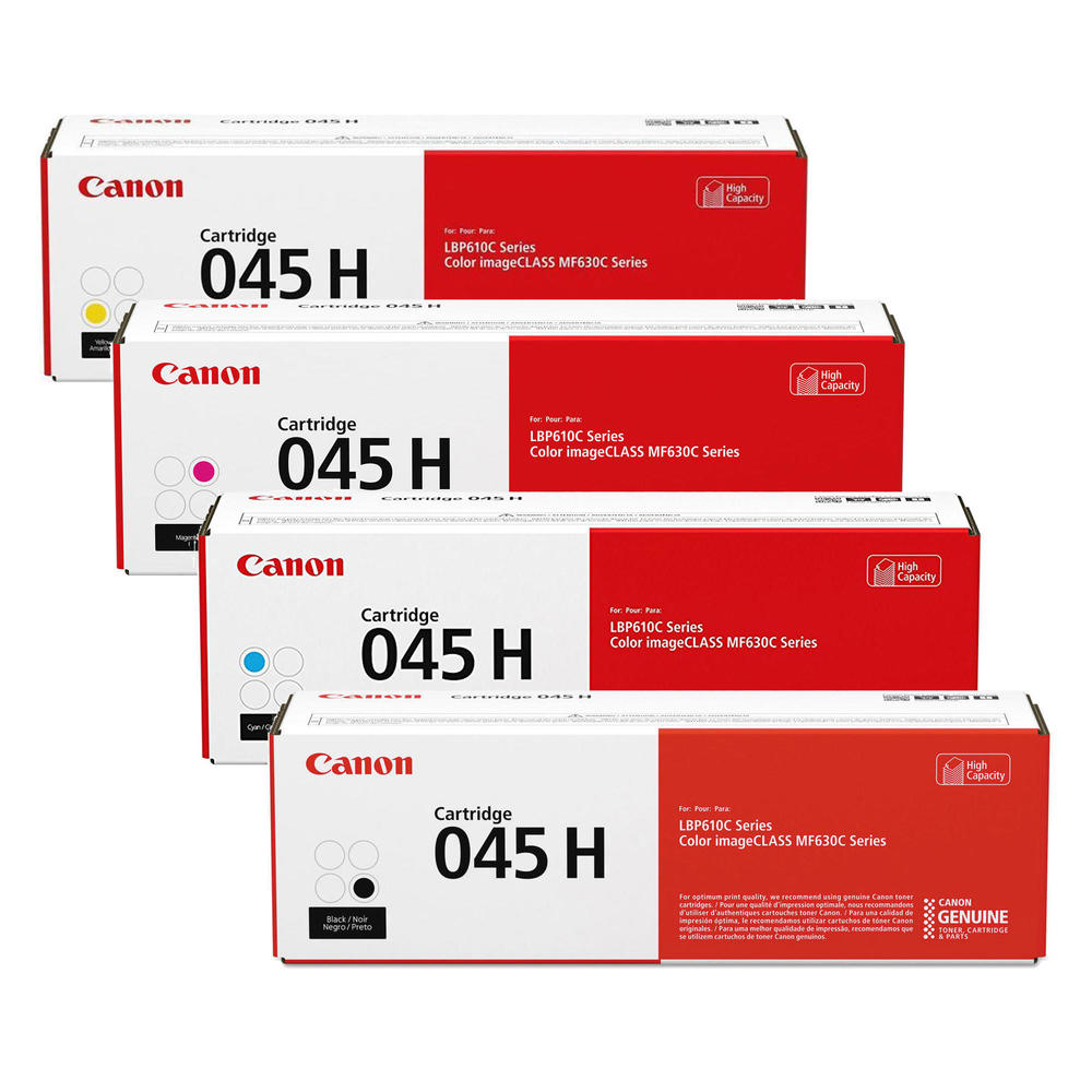 Canon 045H High Yield Original Toner Cartridge Combo