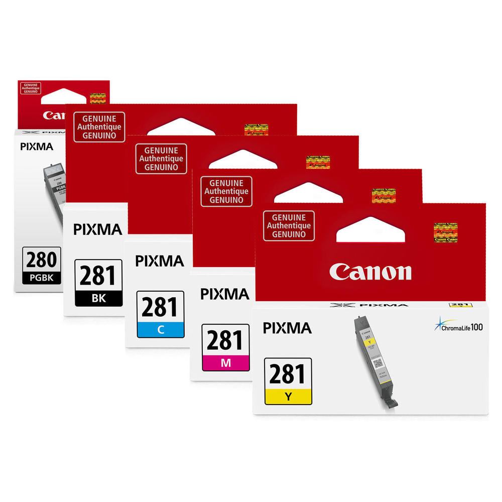 Canon PGI-280 CLI-281 Original Ink Cartridge Combo PGBK/BK/C/M/Y