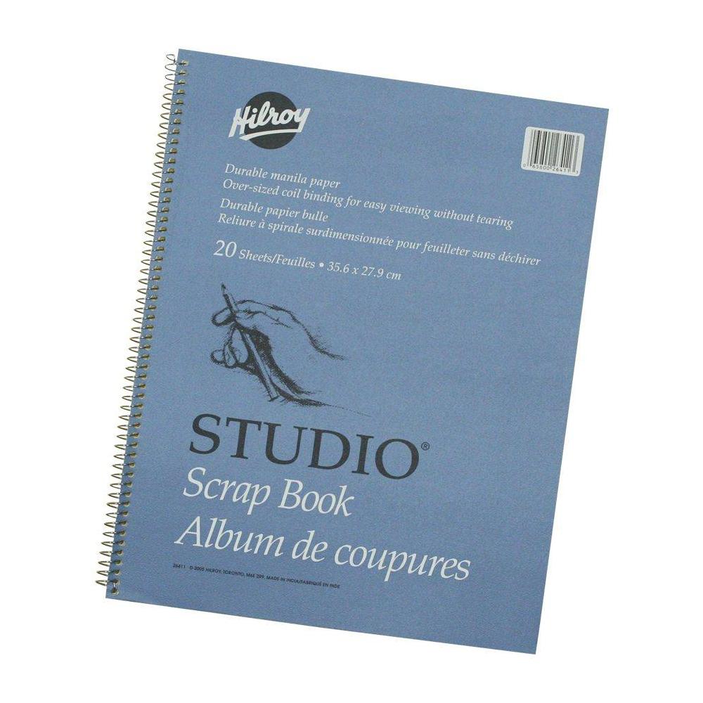 Hilroy Studio® Scrap Book, 11 x 14", 20 Sheets (255786, 32128)
