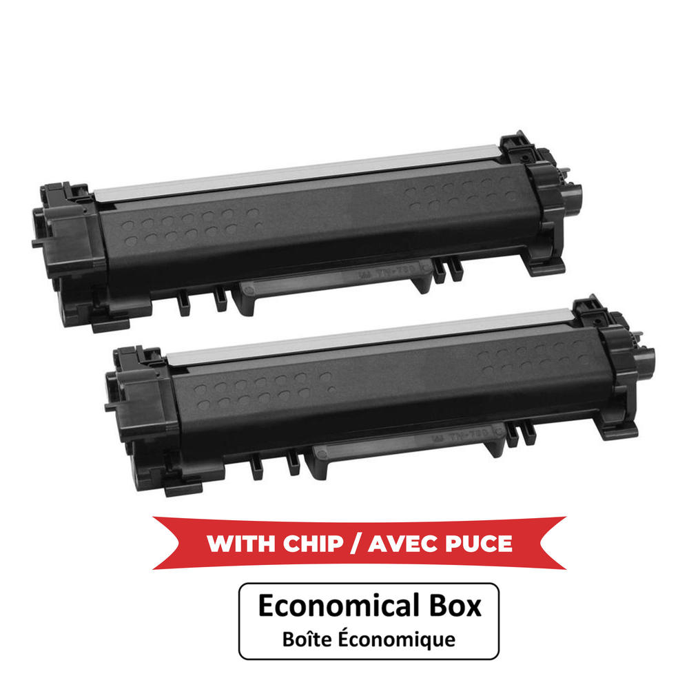 Brother TN730 Compatible Black Toner Cartridge With Chip