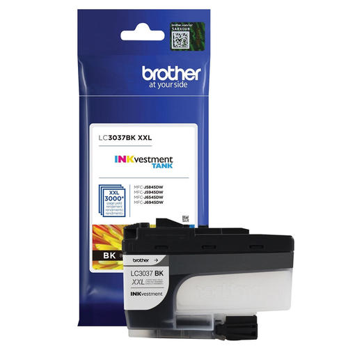 Brother Genuine LC3037BK, Single Pack Super High-Yield Black ...
