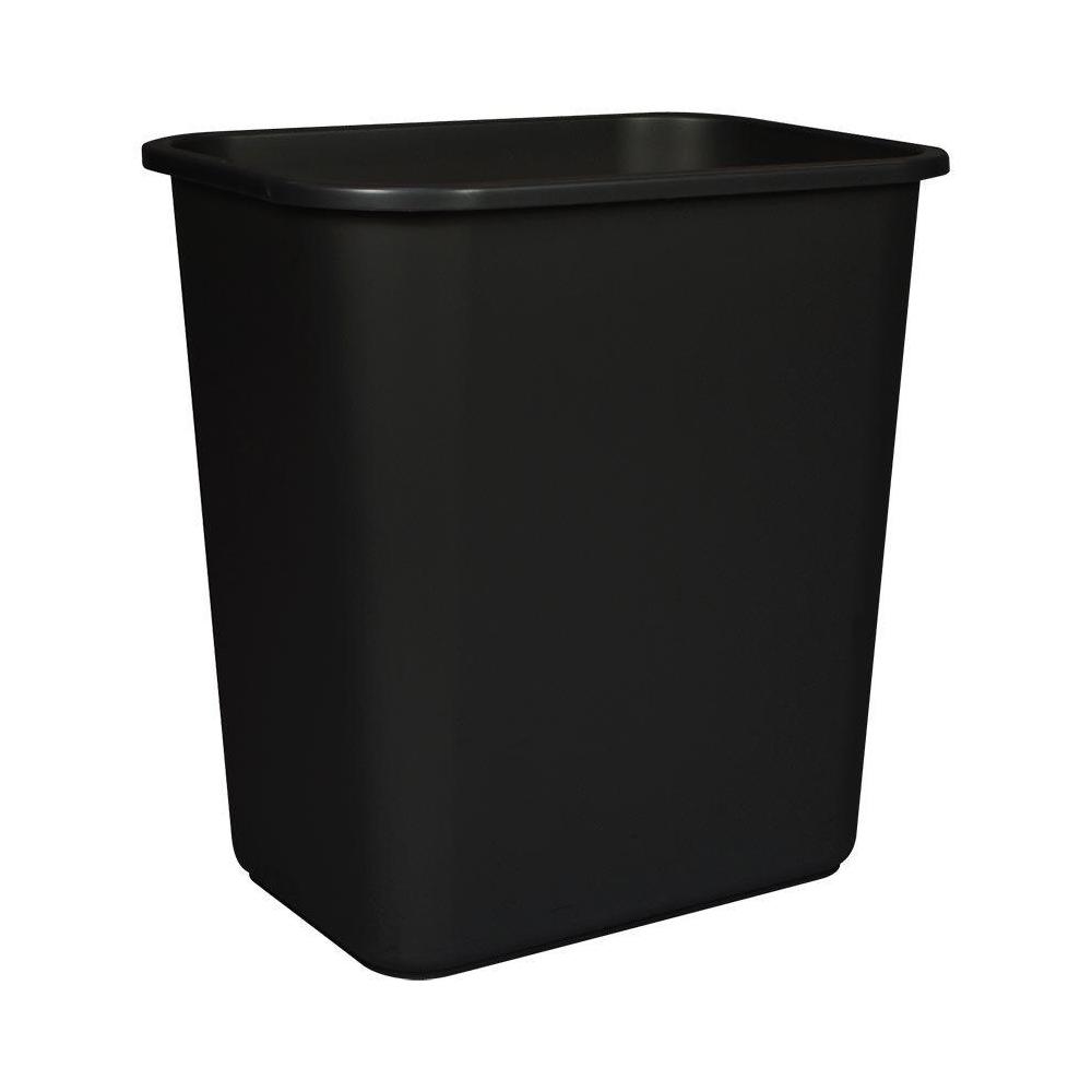 Storex® Plastic Rectangular Waste Basket, 14-1/4" L x 10-1/4" W x 15" H ...
