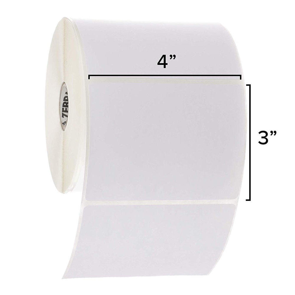 Zebra® Z-Perform 2000D étiquettes en papier thermique direct, 4" x 3 ...