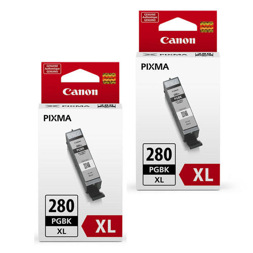 Canon PGI-280XL Original Pigment Black Ink Cartridge High Yield Twin Pack