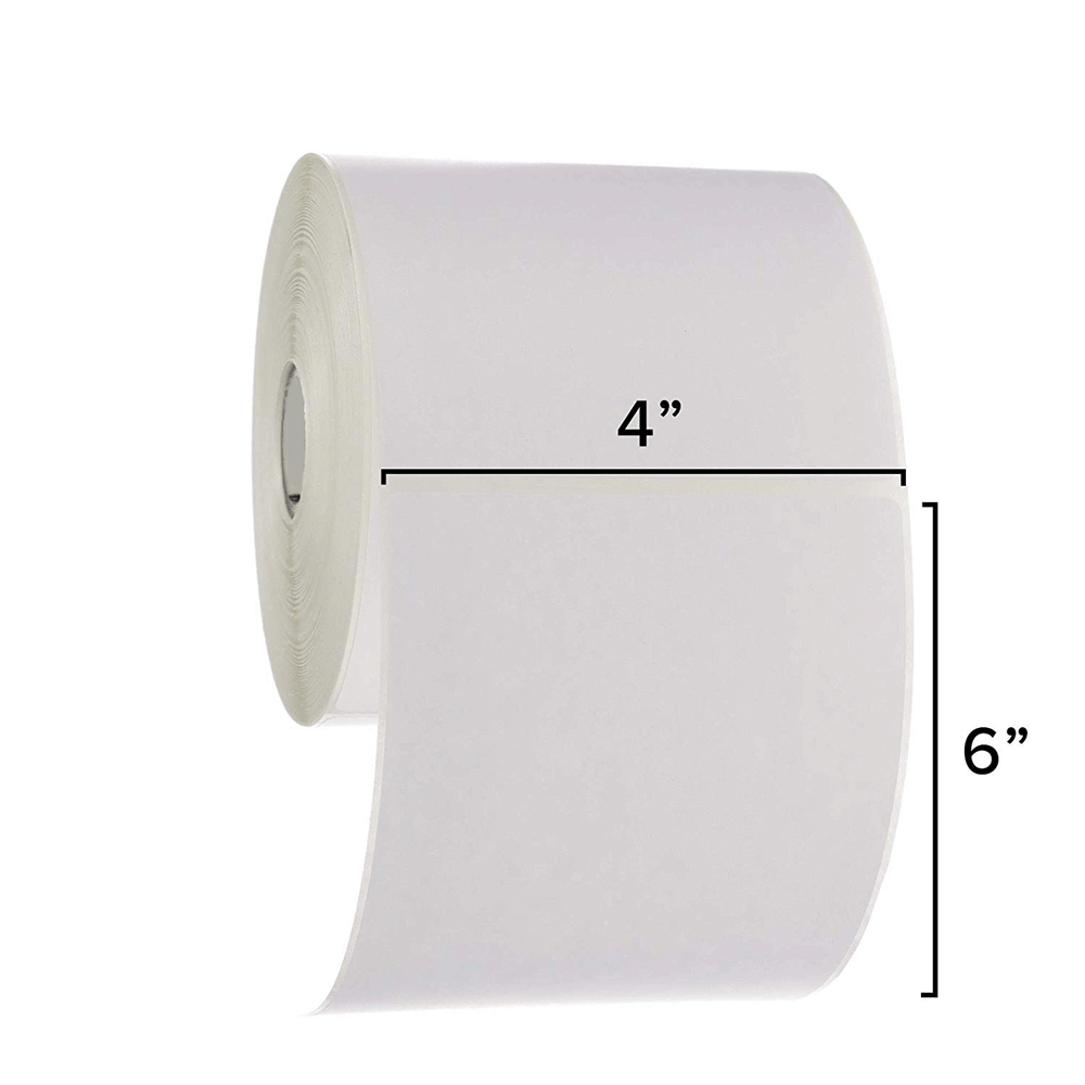 Compatible Thermal Direct Shipping Labels Black on White, 4" x 6", 500 ...