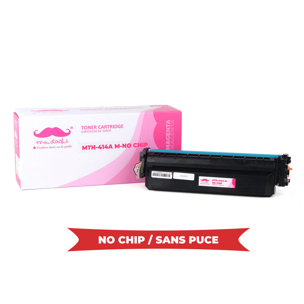 Compatible Hp 414a W2023a Magenta Toner Cartridge No Chip Moustache®