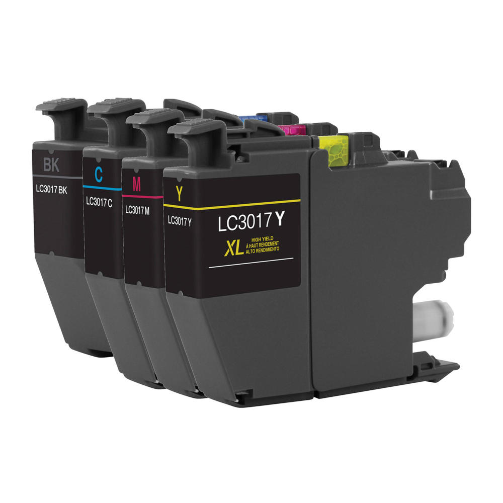 Brother LC3017 Compatible Ink Cartridge Combo High Yield BK/C/M/Y ...