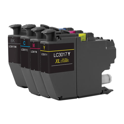 Brother LC3017 Compatible Ink Cartridge Combo High Yield BK/C/M/Y ...