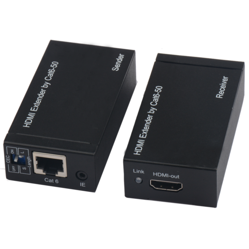 HDMI Extender 50m (164ft) Over UTP Cable Cat5e/6 HDMI Extender Support ...