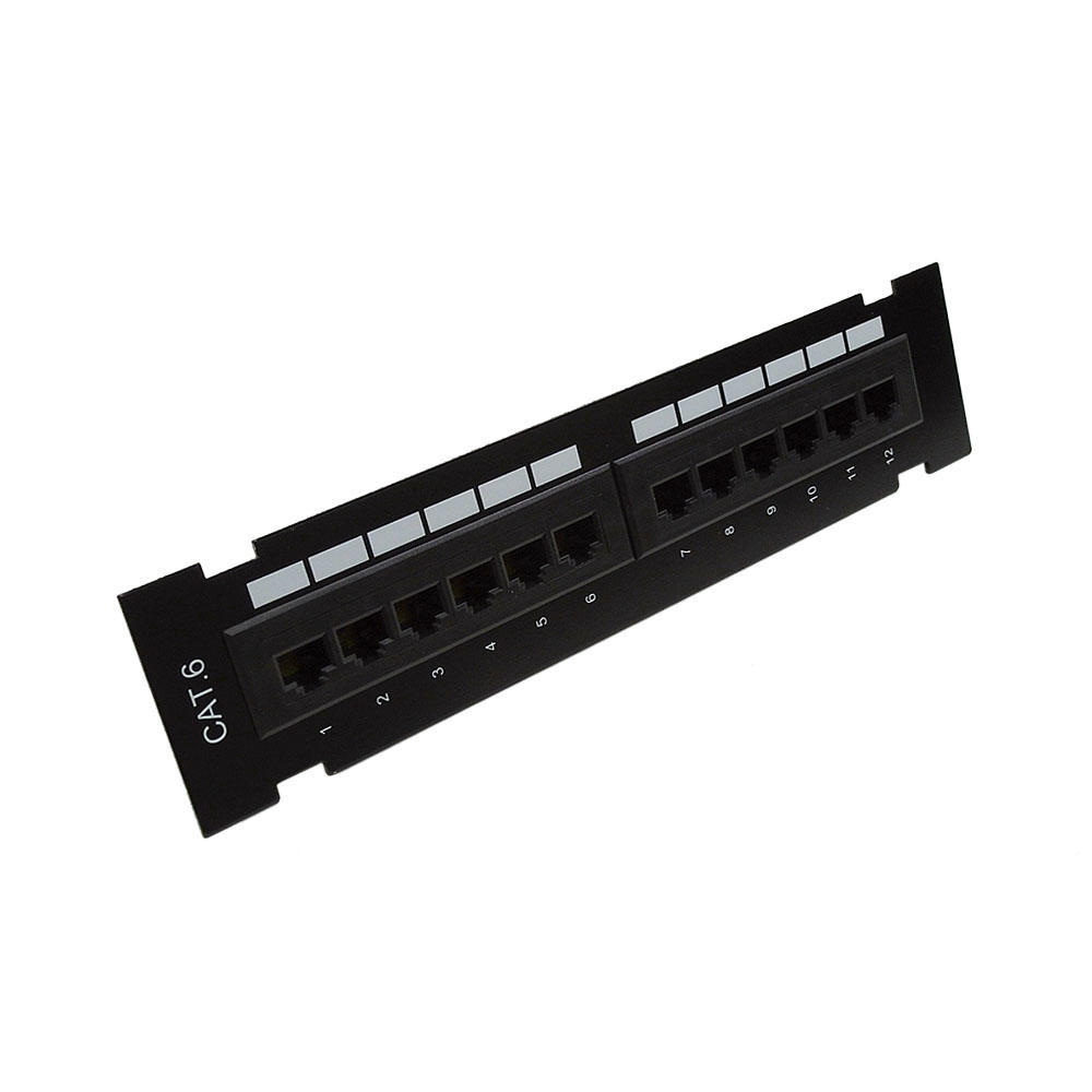 12 Port CAT6 Patch Panel, Self Mount Patch Panel 110 Punch Down