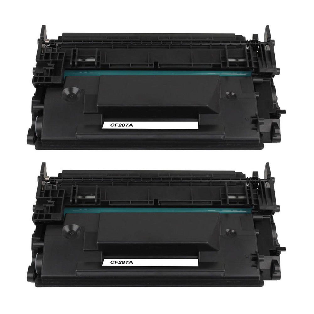 Compatible HP 87A CF287A Black Toner Cartridge - Economical Box - 2/Pack