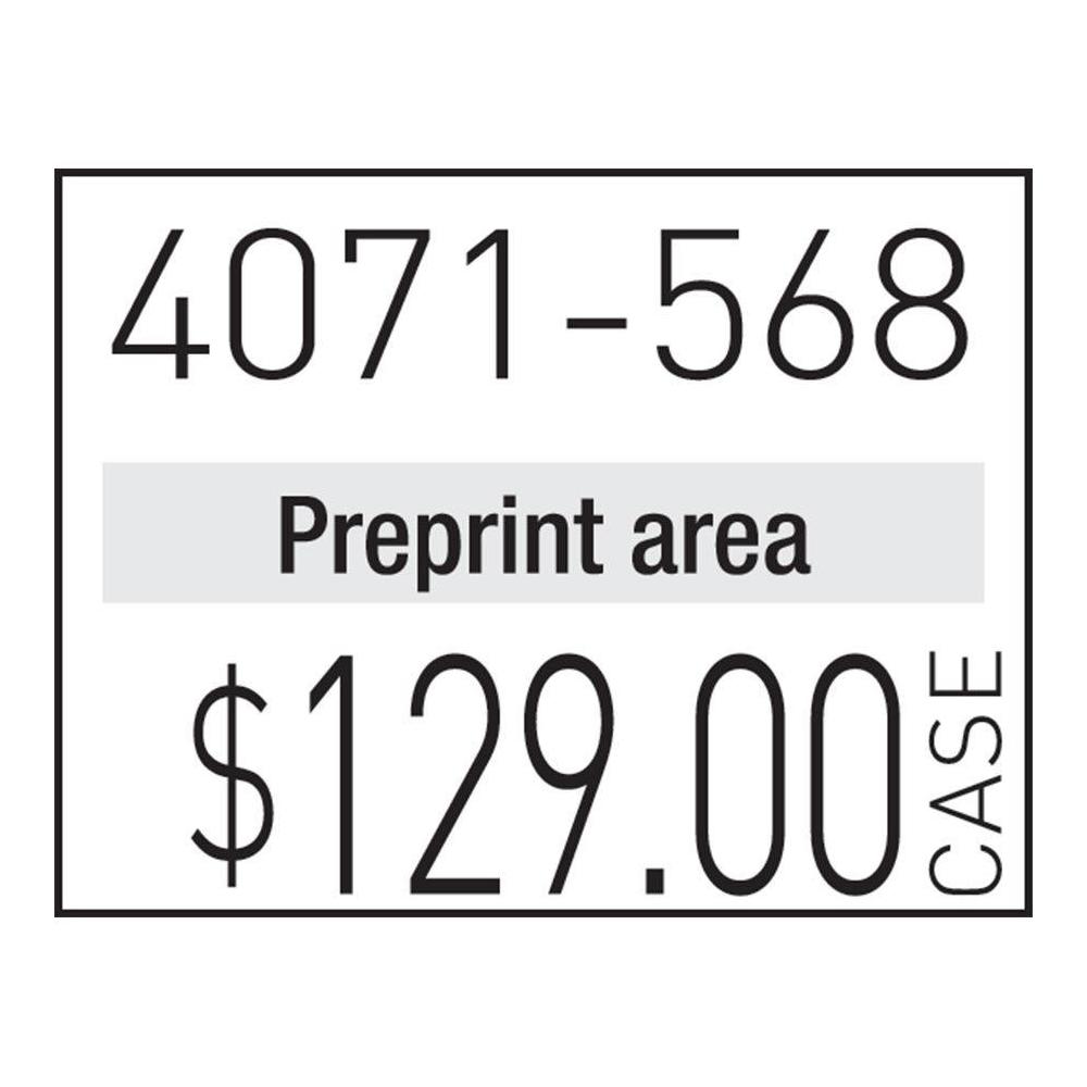 Monarch® 1136 rouleaux d'étiquettes, adhésif permanent, 0,647" x 0,78"