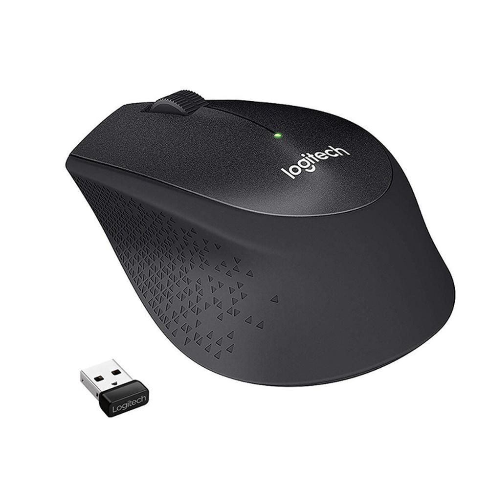 Logitech M330 Silent Plus Wireless Mouse, Black