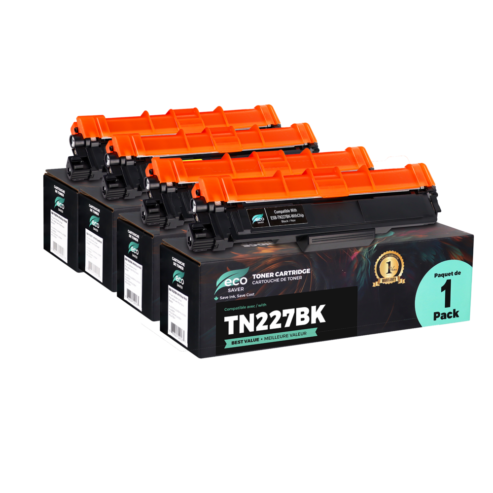 Brother TN227 Compatible High Yield Toner Cartridge Combo Pack
