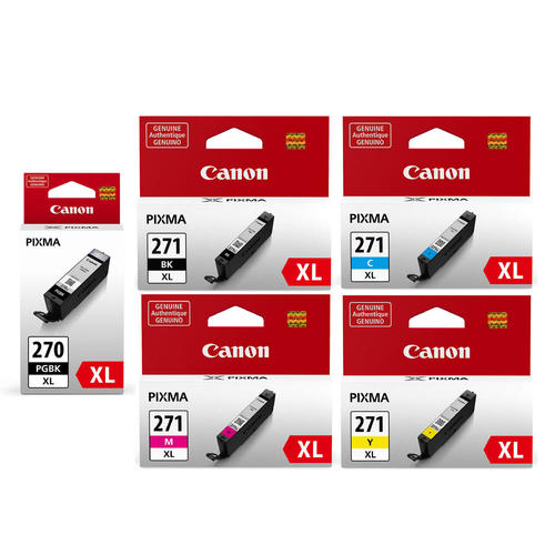 Canon PGI-270XL CLI-271XL Original Ink Cartridge Combo High Yield PGBK ...