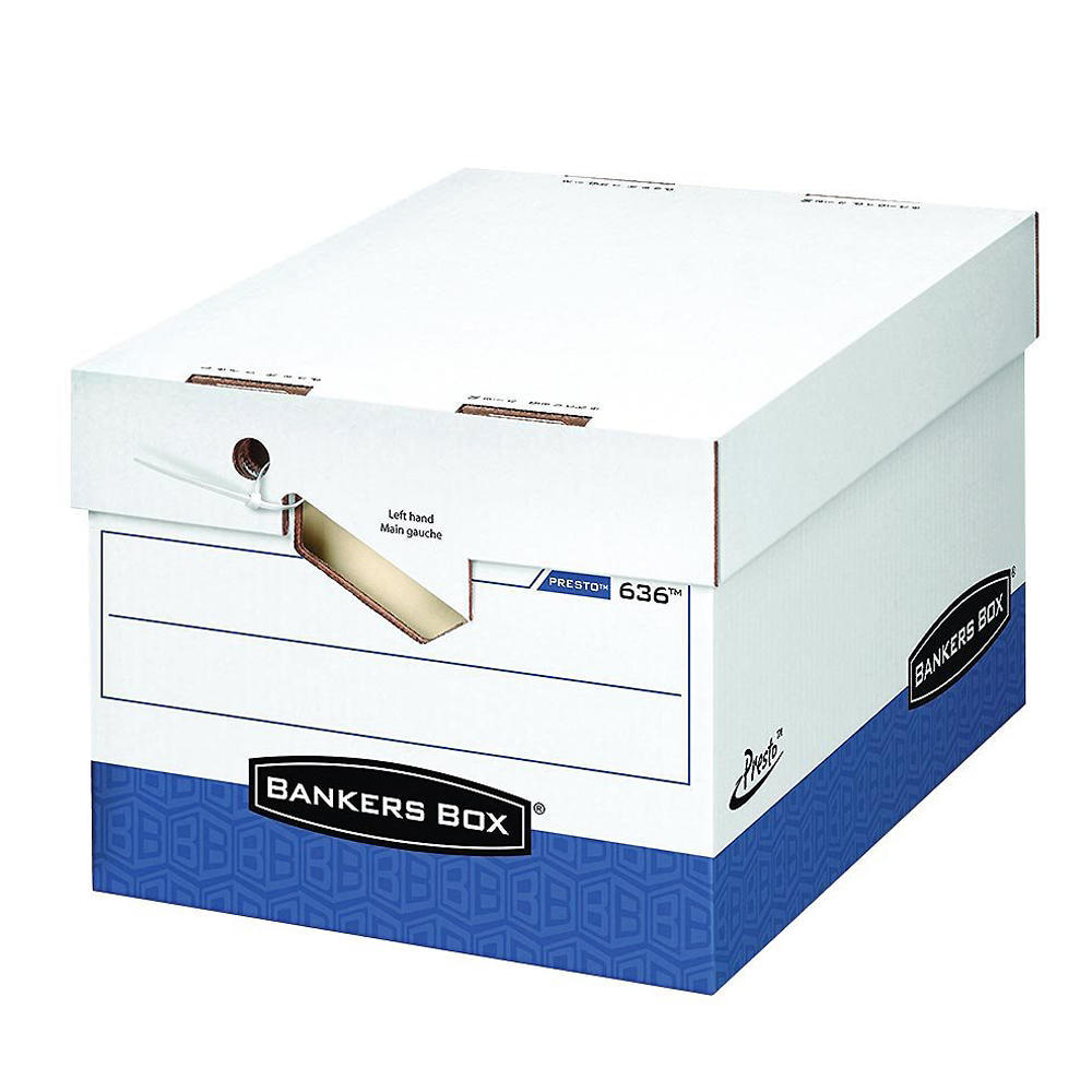 Bankers Box® Presto™ Boîte de rangement, format lettre / légal, 12" x ...