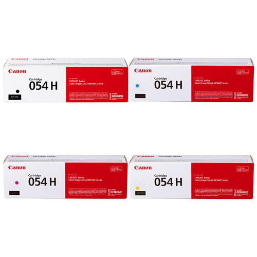 Canon 054H XL CRG 054H Original Toner Cartridge 4 Pack
