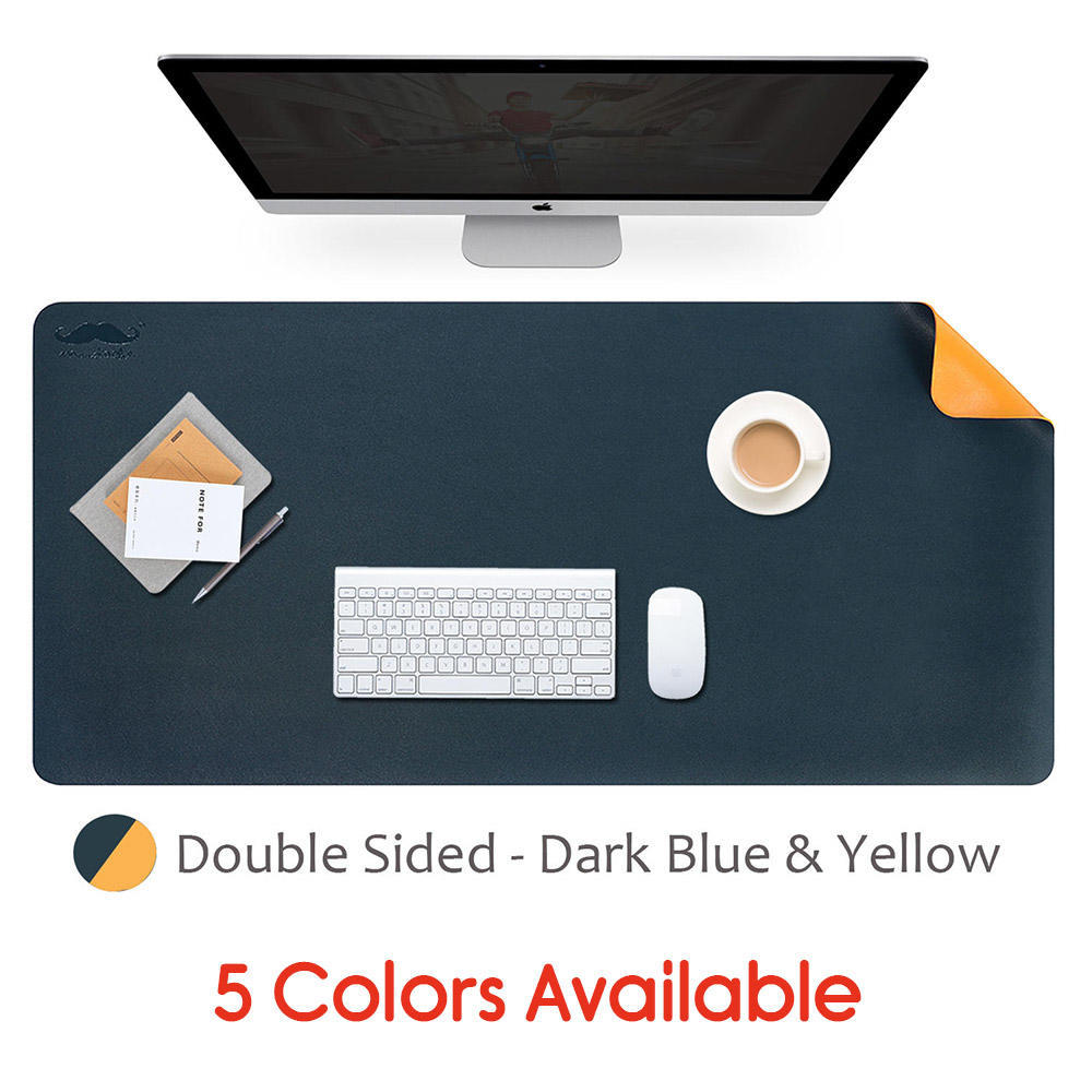 Dual-Sided Extended Mouse Pad, 900mm x 450mm, PU Material - Moustache®