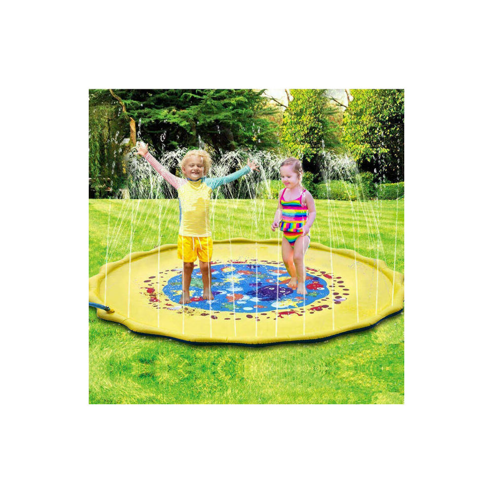 68" Inflatable Splash Sprinkler Mat，ideal for indoors & outdoors and ...