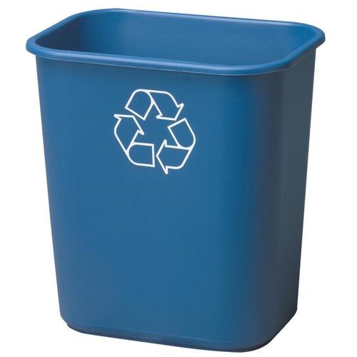 Poubelle de recyclage Rubbermaid®, 12,9 litres, Bleu - 336461