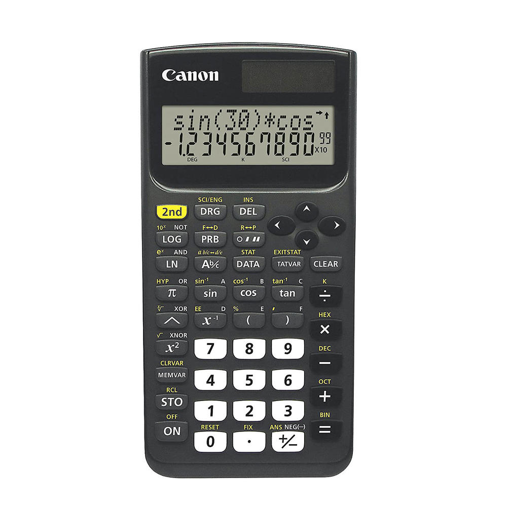 Canon F-730SX Scientific Calculator with 163 Functions, Black