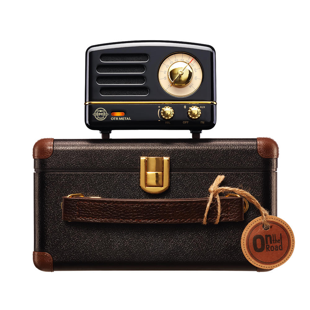 Retro Wireless Bluetooth Speaker FM/AUX Radio with Old Fashioned ...