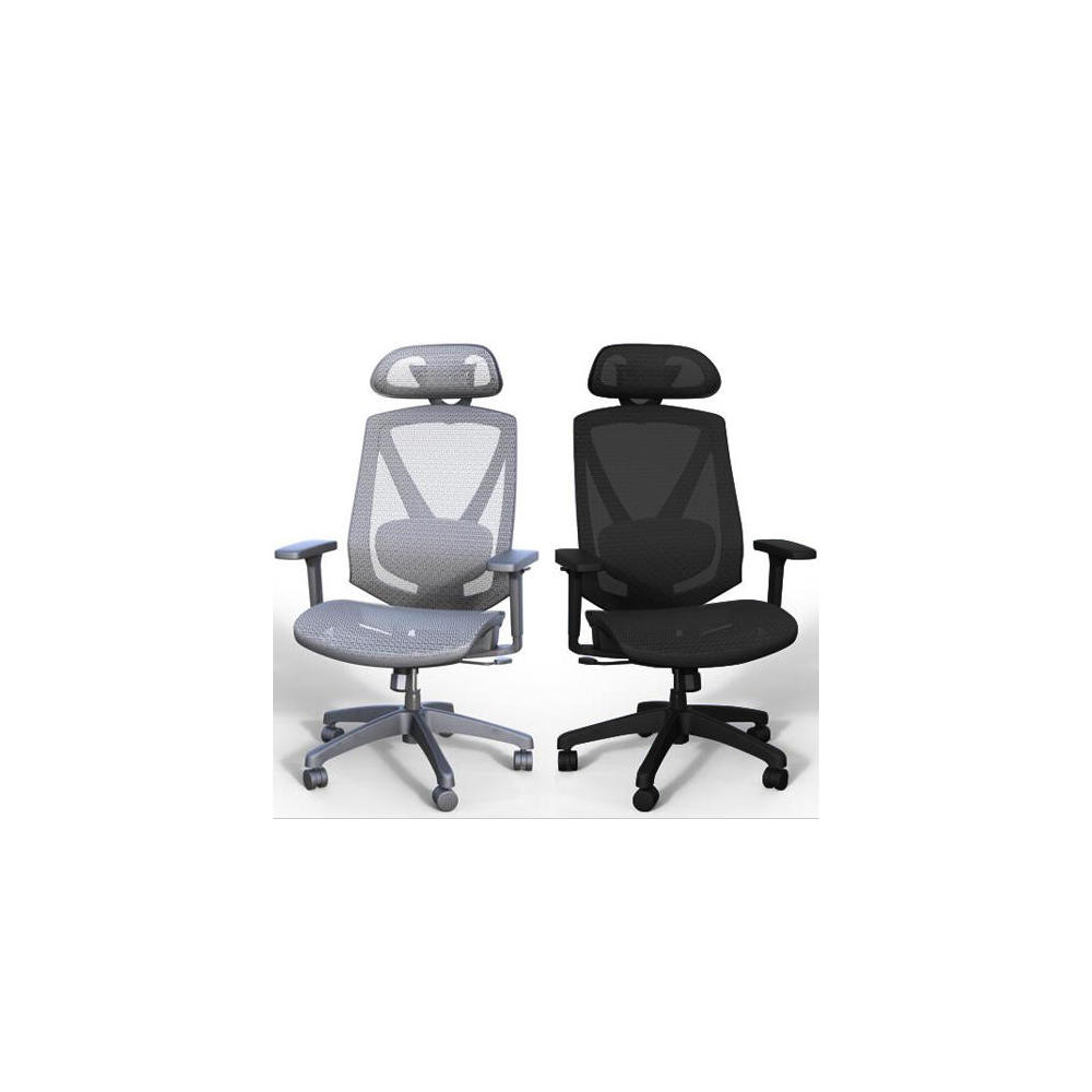 Moustache® Luxury Ergonomic Mesh Chair | Mesh Seat | 123ink.ca