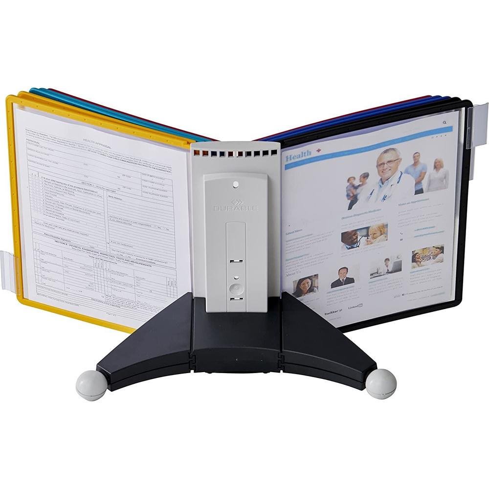 Durable Sherpa® Desktop Reference System, Letter size, 10-Panel ...
