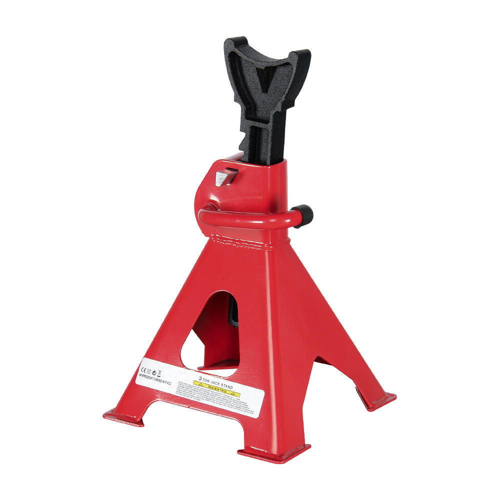3 Ton Adjustable Car Jack Stand Steel Car Lifting Stand Red, 1 Pair ...