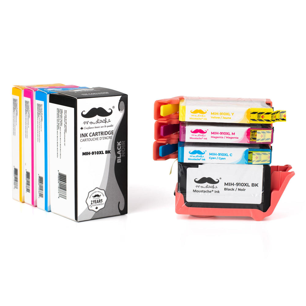 Acheter la cartouche d'encre HP 910XL remanufacturée Combo Pack - BK/C/M/Y