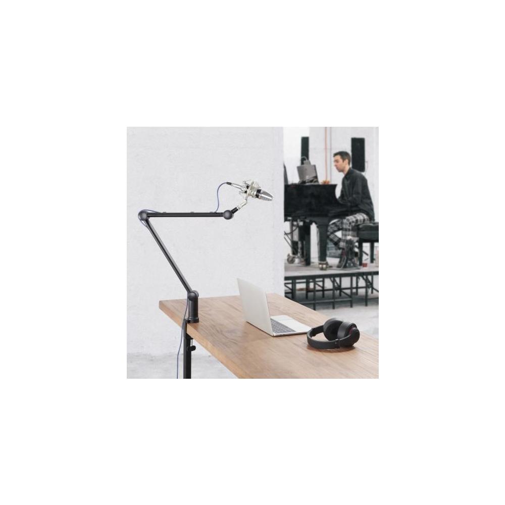 Desk Mounted Professional Microphone Boom Arm Stand Spring-Assisted ...