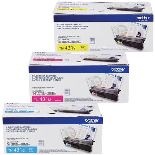 Brother TN431 Original Toner Cartridge Combo C/M/Y