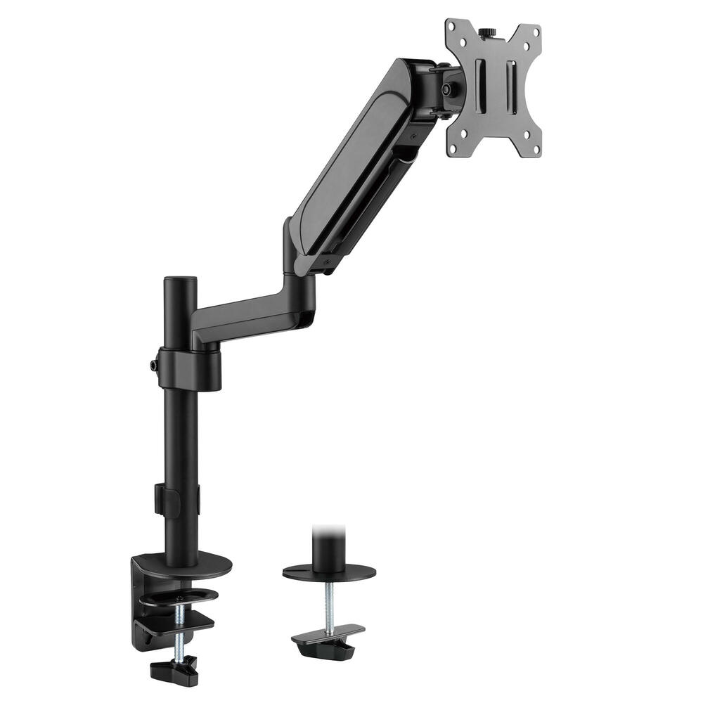 Gas Spring Single Desktop Monitor Mount - PrimeCables