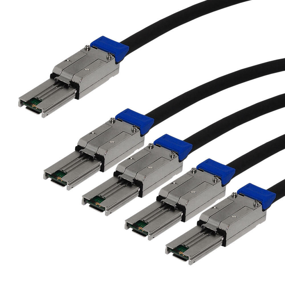 1m External mini-SAS (SFF-8088) to 4x External mini-SAS (SFF-8088) 6G ...