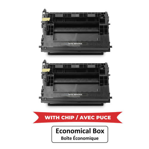 Compatible HP 147X W1470X Black Toner Cartridge High Yield - With Chip ...