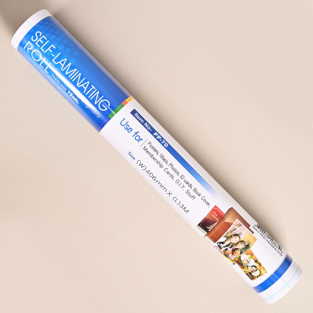 Rouleau de plastification autocollant simple face pour découpe DIY, 406 ...