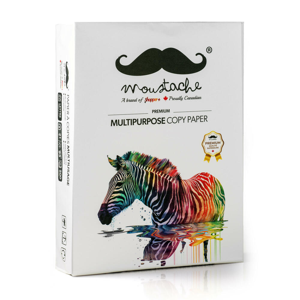 Moustache Printer Paper - 8.5" x 11" - 21lbs - 500 Sheets